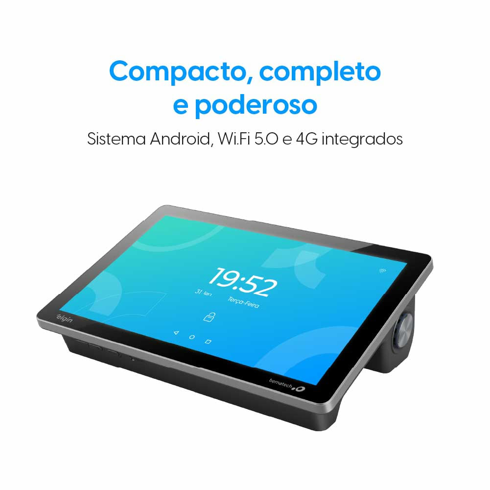 Kit Mini PDV M10 Pro e Leitor de Código de Barras Flash II - Elgin